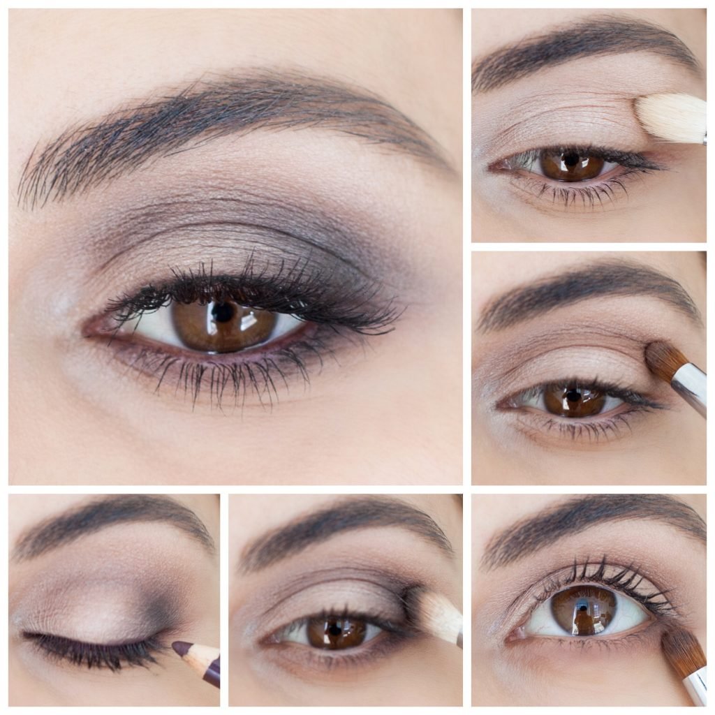 Smokey Eye Makeup Characterize By Dark And Blended Eye Shadow